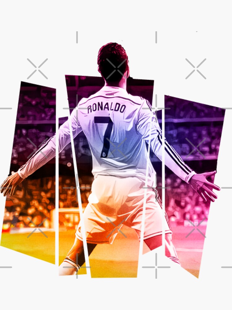 "Iconic Cristiano Ronaldo celebration " Sticker by MayhewDesaul | Redbubble
