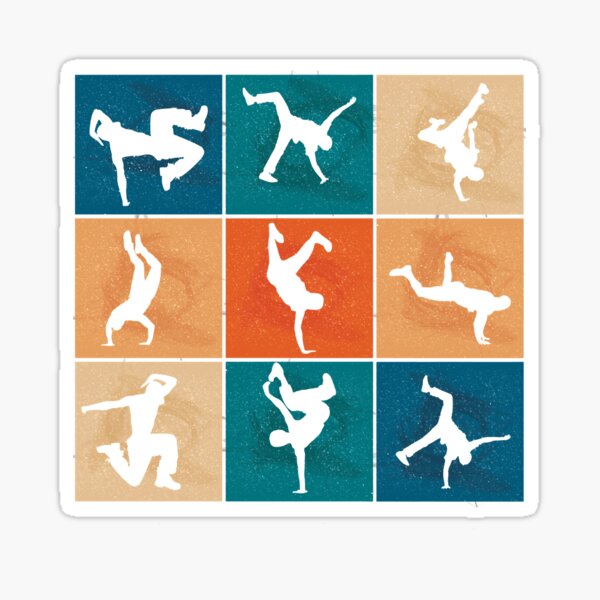 "Breakdance Moves" Sticker by daltonadrianhgd | Redbubble