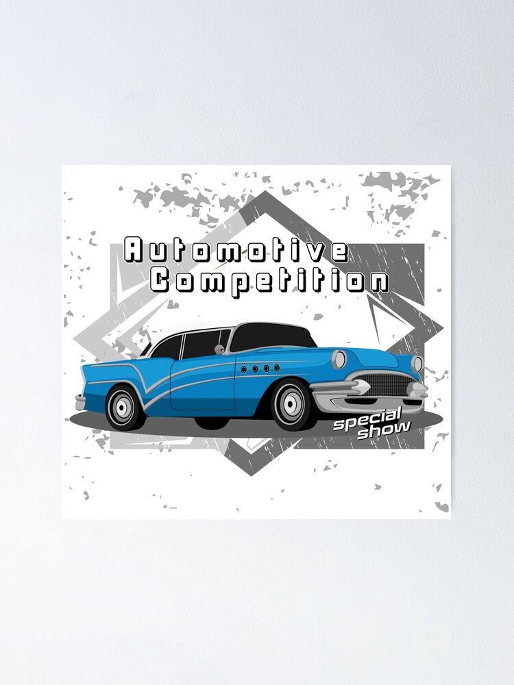 "Automotive Competition Blue Color" Poster for Sale by Starlashop ...