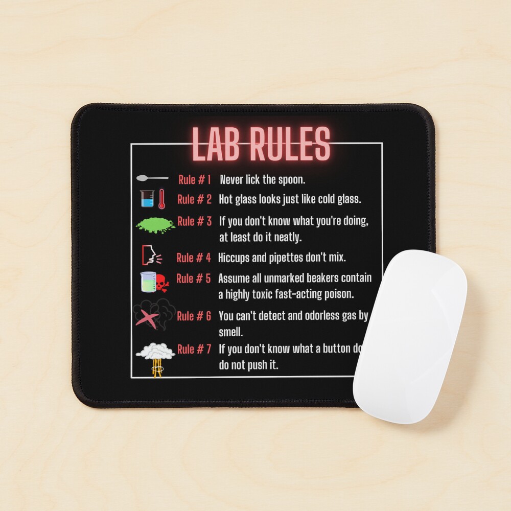 "Lab Rules" Sticker for Sale by DocTeen | Redbubble