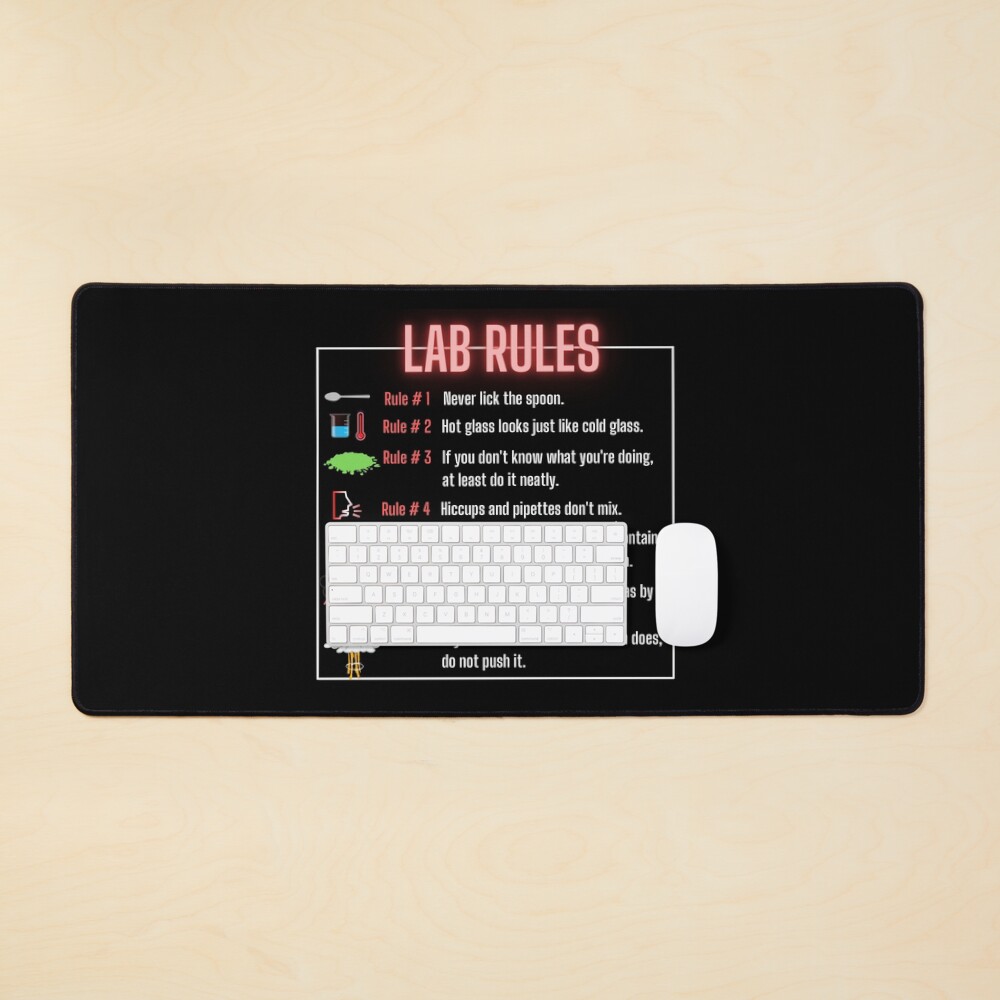 "Lab Rules" Sticker for Sale by DocTeen | Redbubble
