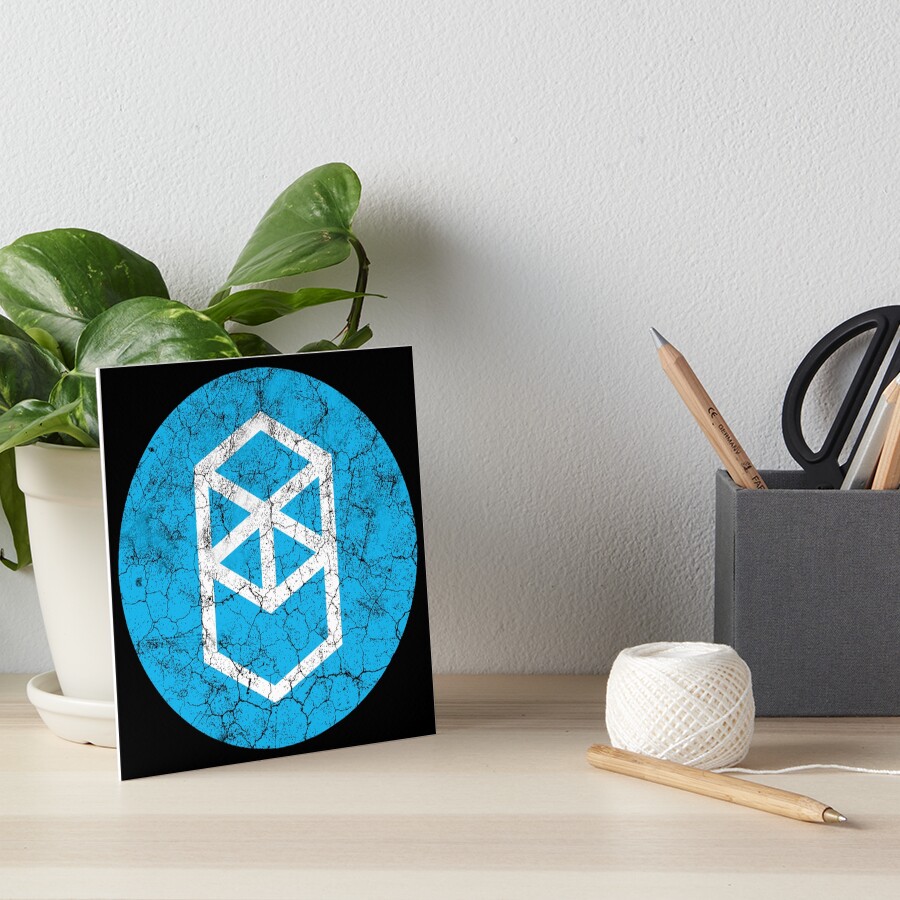 "Fantom FTM Crypto Distressed Logo" Art Board Print by odyssus | Redbubble
