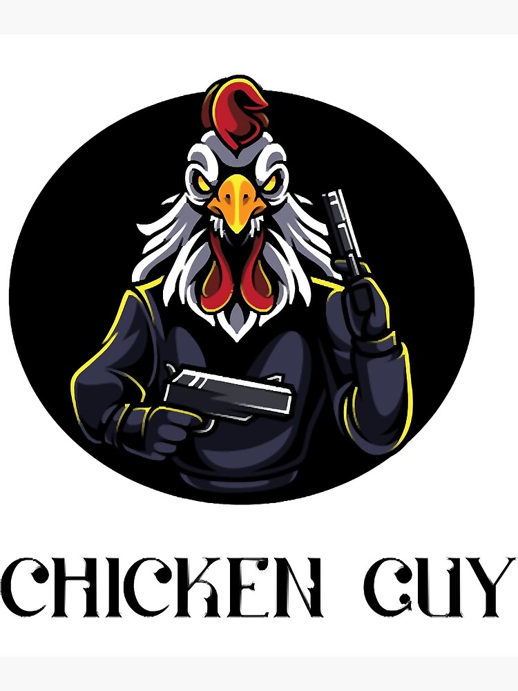 "chicken guy" Poster for Sale by ElizabethNajma | Redbubble
