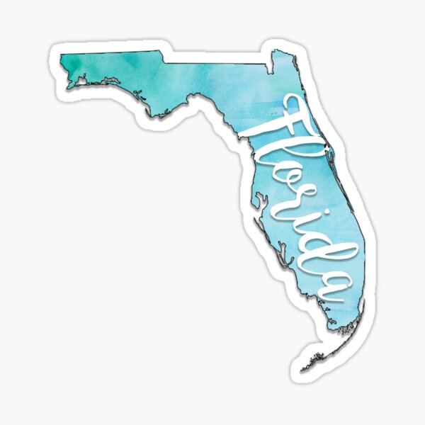 "Florida" Sticker for Sale by doodlesbydani | Redbubble