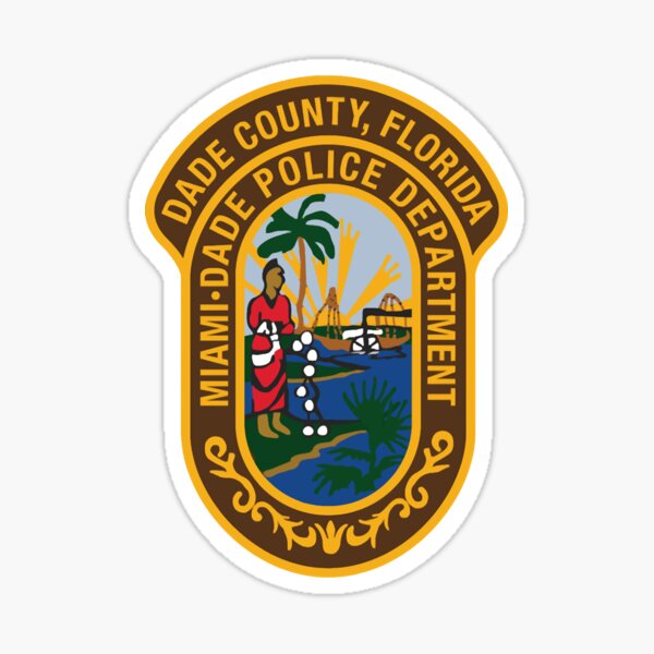 "Miami-Dade Police Patch" Sticker for Sale by ElizabethNajma | Redbubble