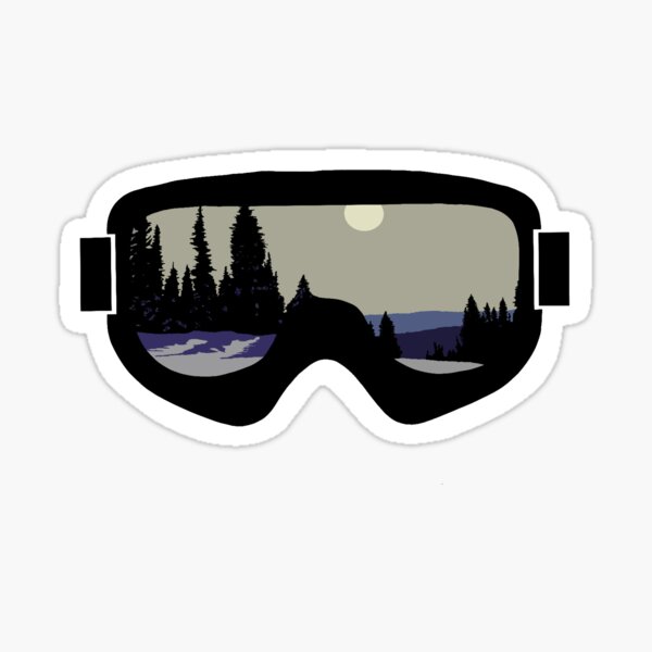 "Goggles " Sticker by mayahowland | Redbubble