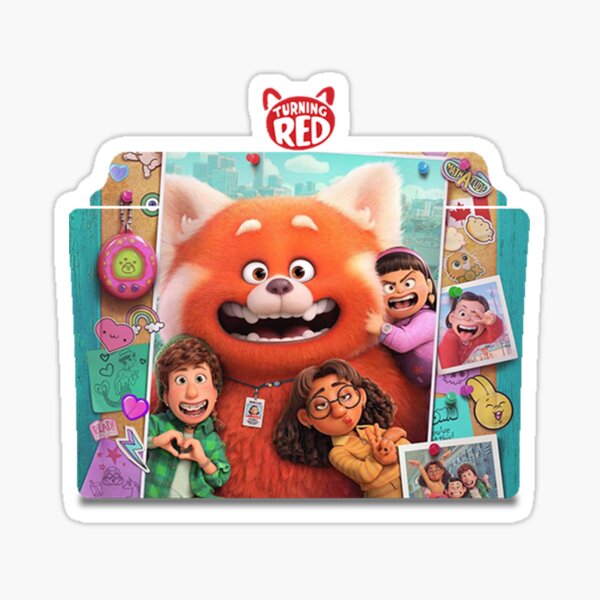 "Turning Red" Sticker by lilylittlecute | Redbubble