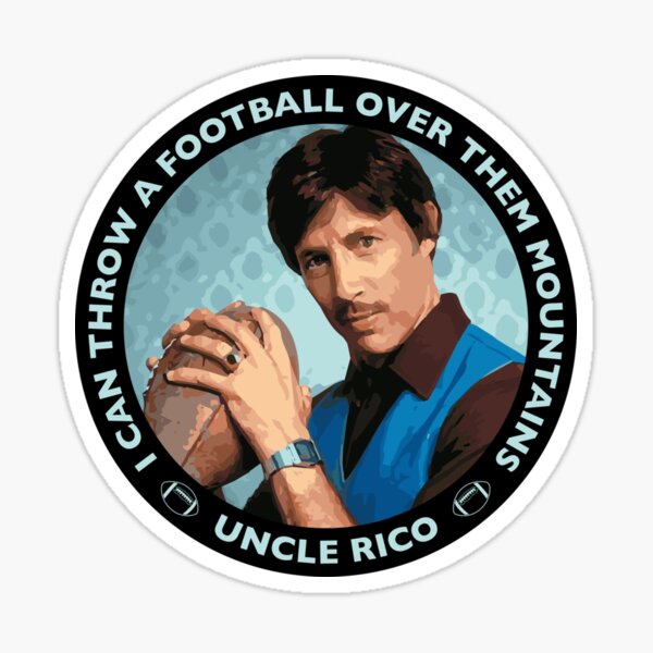 "Napoleon Dynamite Uncle Rico Football Sticker" Sticker by aidynniko9 ...