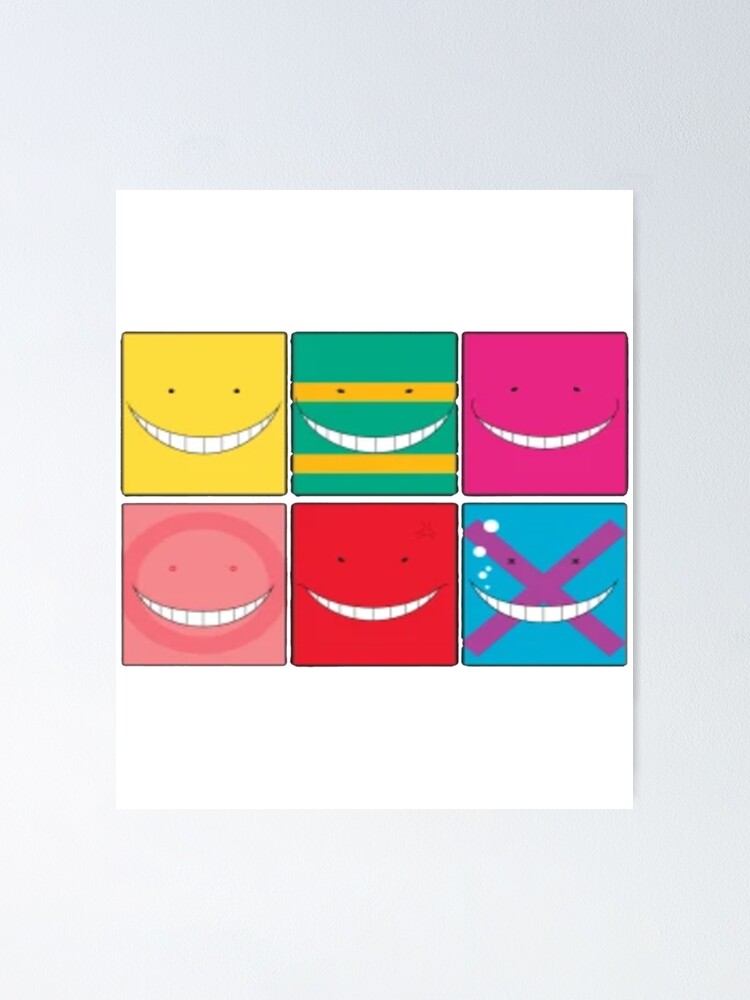 "Assassination Classroom - Multiple Faces " Poster for Sale by ...