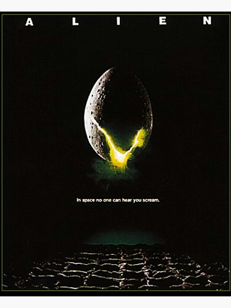 "Alien Egg Movie Film Poster" Sticker by PhuongCaroes | Redbubble