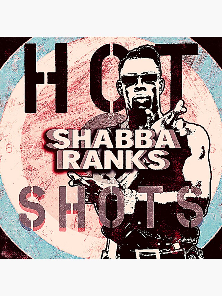 "Shabba Ranks 90's Jamaican Singer" Sticker by Happiee-Prints | Redbubble