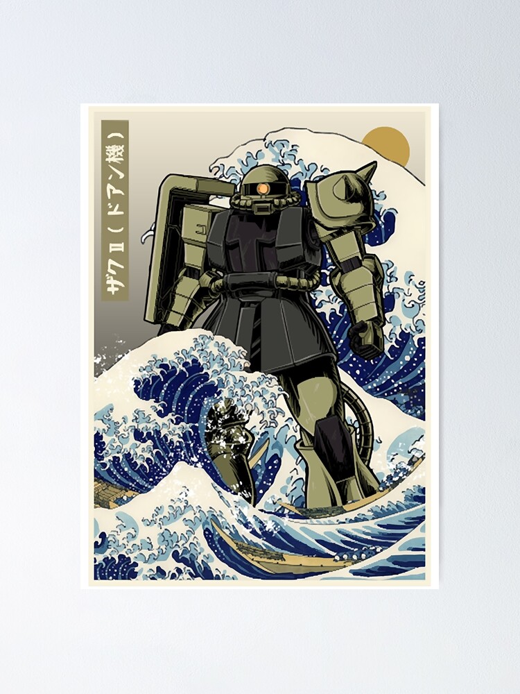"Hokusai Zaku II Zeon " Poster for Sale by bao41419 | Redbubble