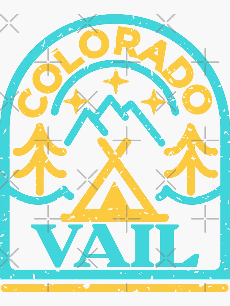 "Vail Colorado" Sticker by Nature-mark | Redbubble