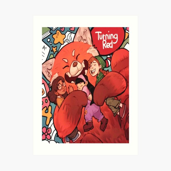 "turning red turning red turning red Poster" Art Print by HalleGoodwin ...