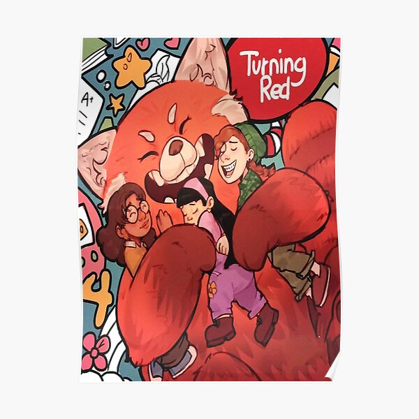 "turning red turning red turning red Poster" Poster by HalleGoodwin ...