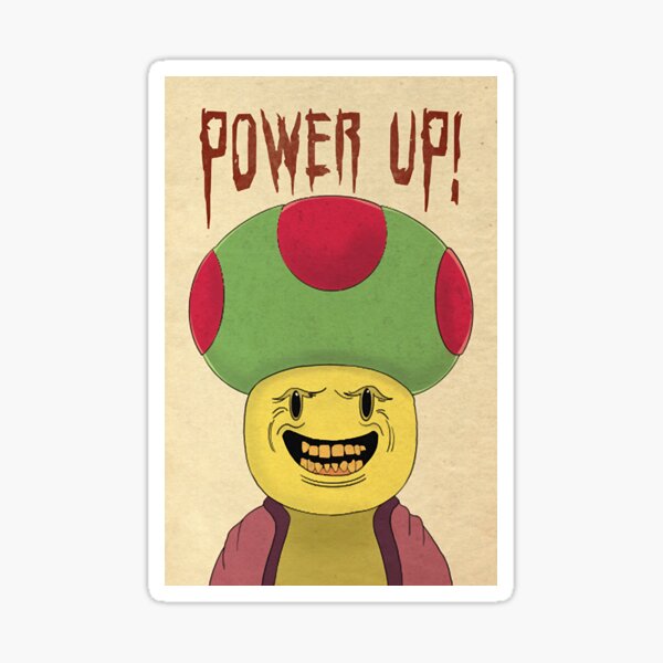 "Power Up! " Sticker by KUTmV | Redbubble