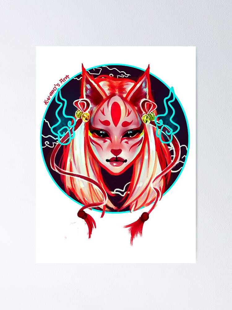 "Kitsune " Poster for Sale by ietngoc525 | Redbubble