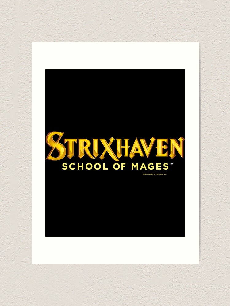 "Magic The Gathering Strixhaven School of Mages Logo" Art Print for ...