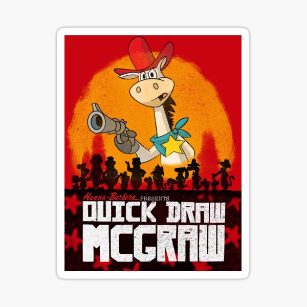 "Birthday Gift Horse Quick Draw Cowboy Awesome" Sticker by ...