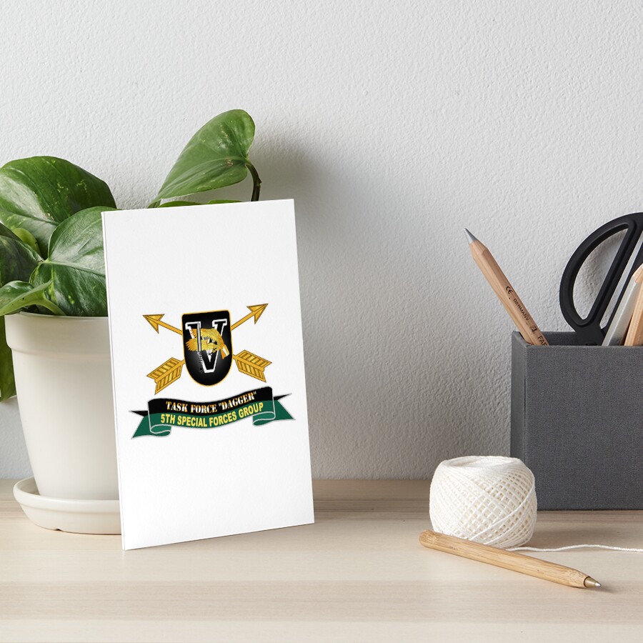 "5th Special Forces Group - Flash - TF Dagger w 2 Rows CBO Br - Ribbon ...