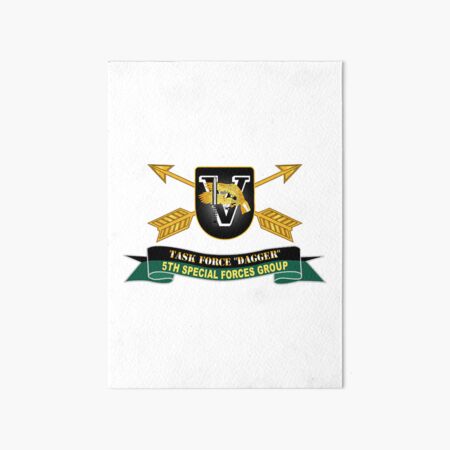 "5th Special Forces Group - Flash - TF Dagger w 2 Rows CBO Br - Ribbon ...