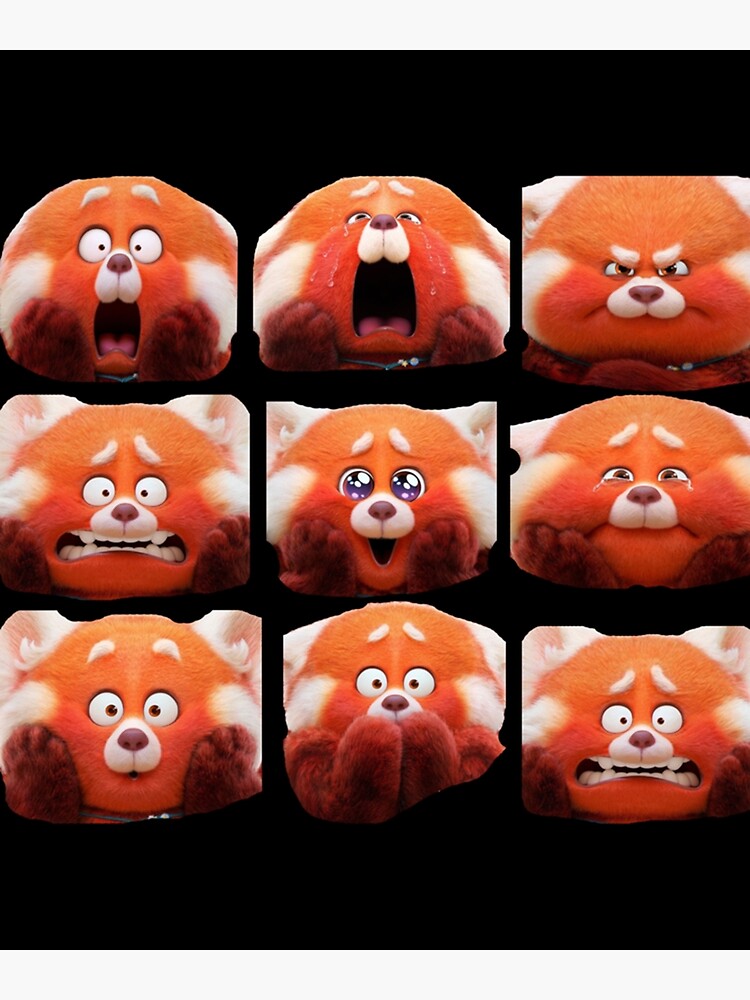 "happiness red - very angry red - crying red - Turning red ,Turning red ...