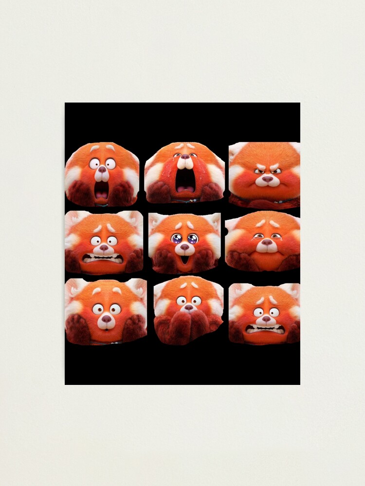 "happiness red - very angry red - crying red - Turning red ,Turning red ...