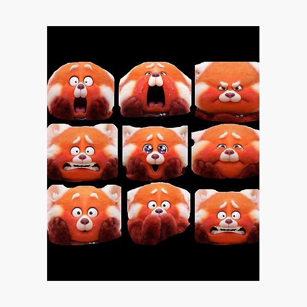 "happiness red - very angry red - crying red - Turning red ,Turning red ...