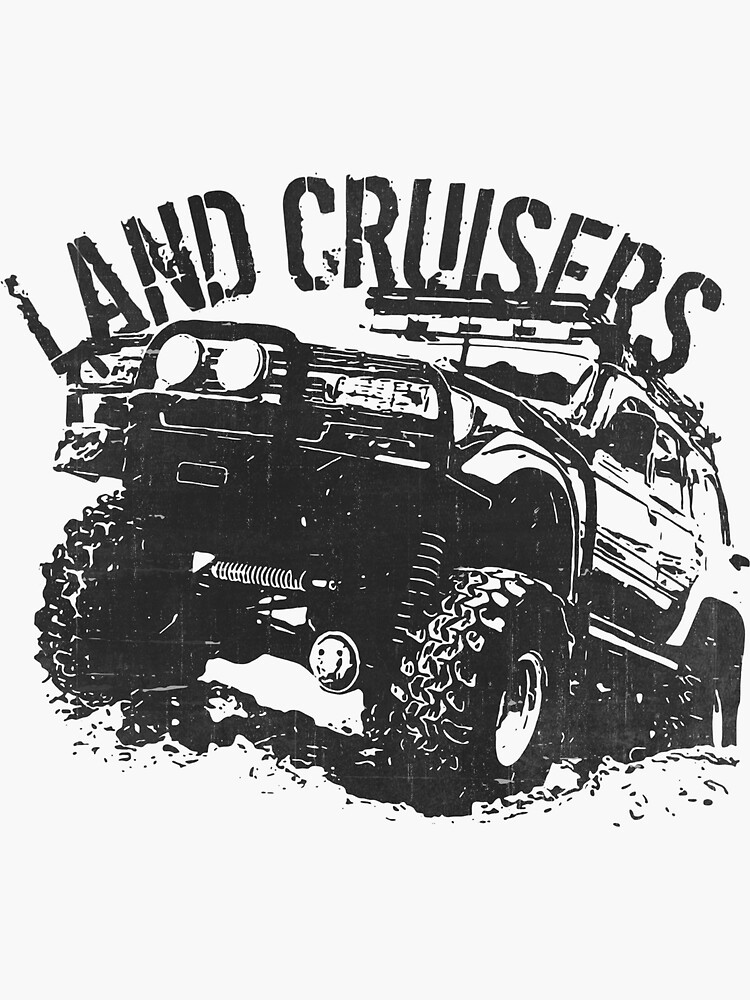 "Toyota Land Cruiser J80" Sticker by BeatenHarvey | Redbubble