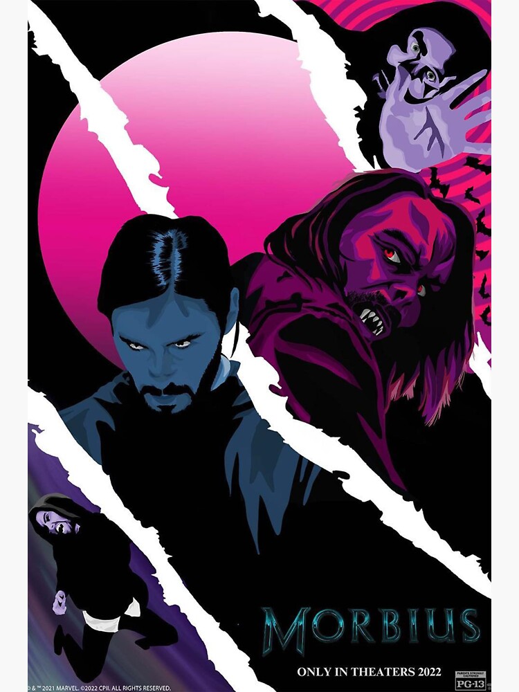 "Morbius Poster" Sticker by smitfreddie | Redbubble
