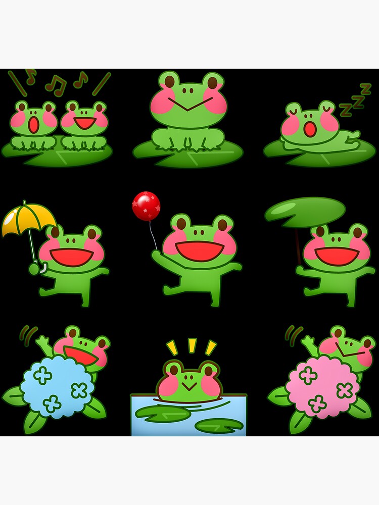 " Cute frog emoji" Sticker by Latestdesigns22 | Redbubble