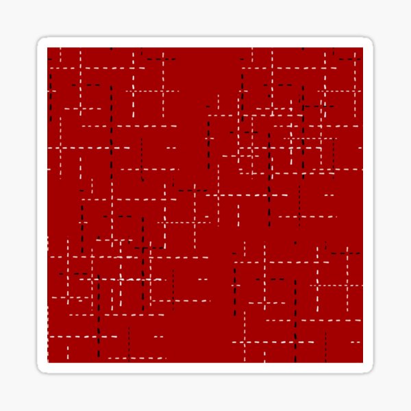 "CRISS CROSS LINES PATTERN " Sticker for Sale by TotallyIdolss | Redbubble
