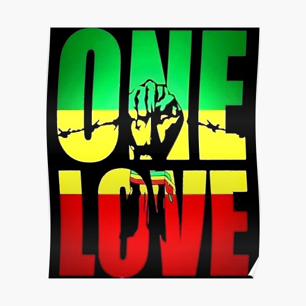 "Vintage Style Arts Bob Marley One Love" Poster for Sale by ...