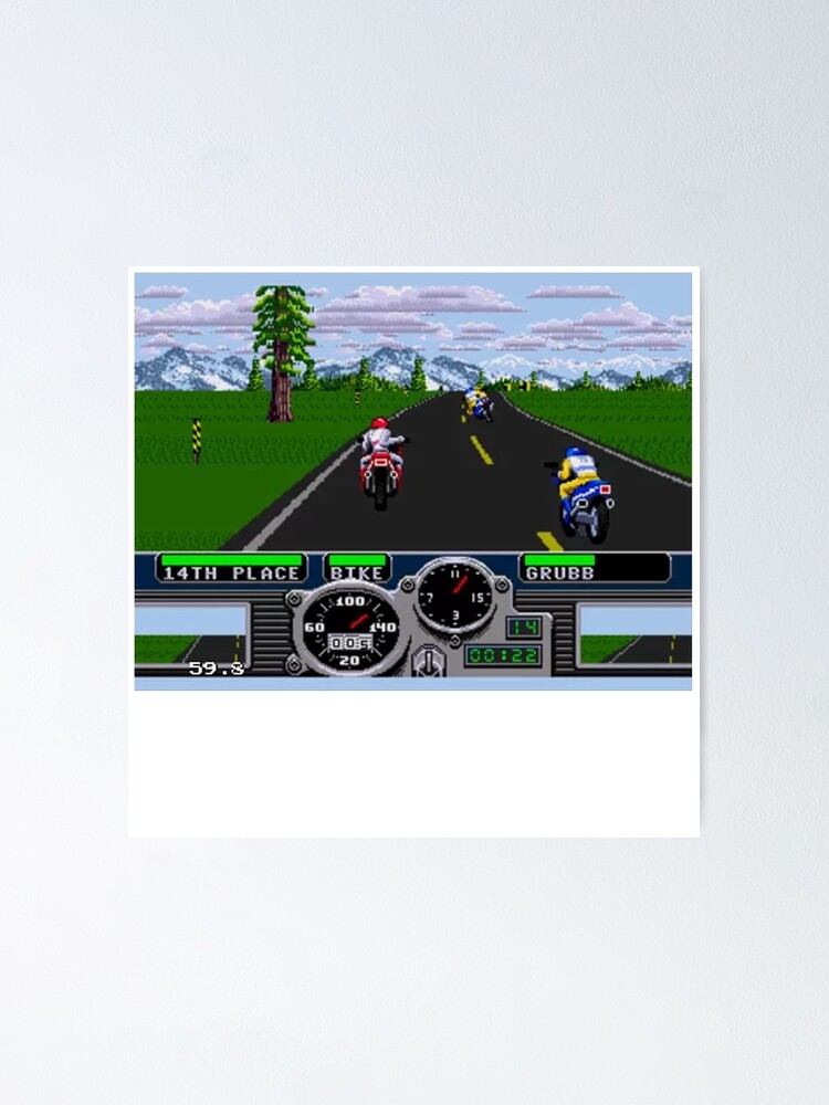 "Road Rash" Poster by iHux | Redbubble