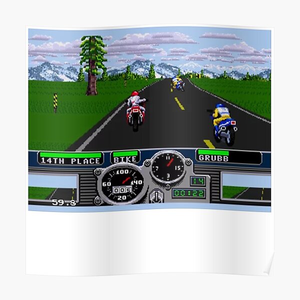 "Road Rash" Poster by iHux | Redbubble