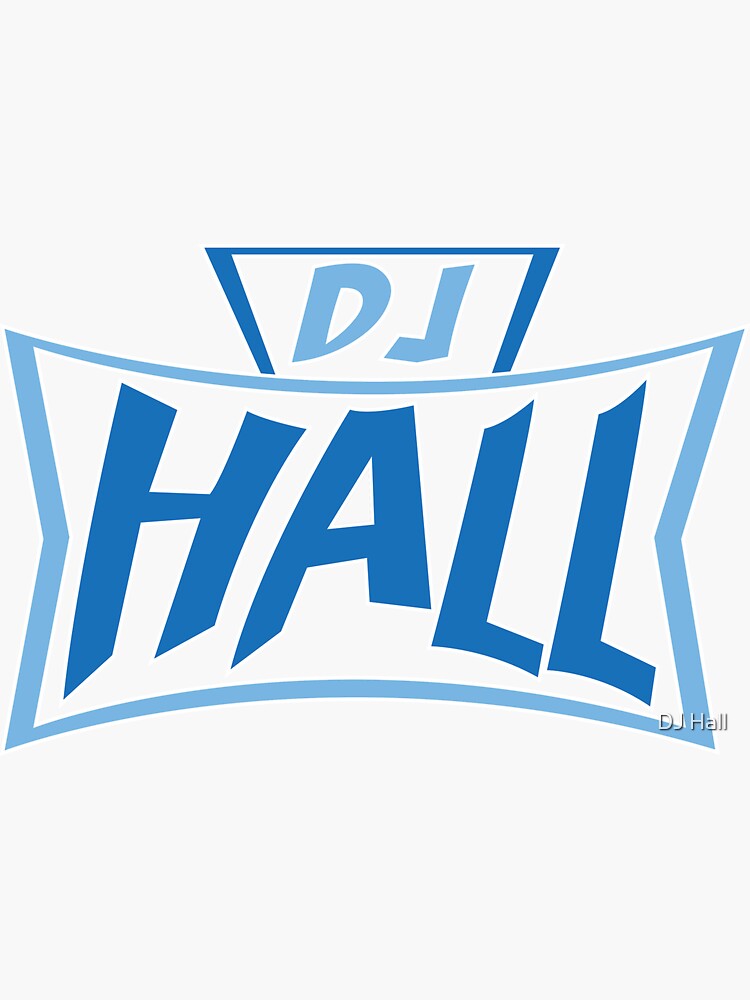 "DJ Hall 2023 Logo" Sticker for Sale by DJ Hall | Redbubble