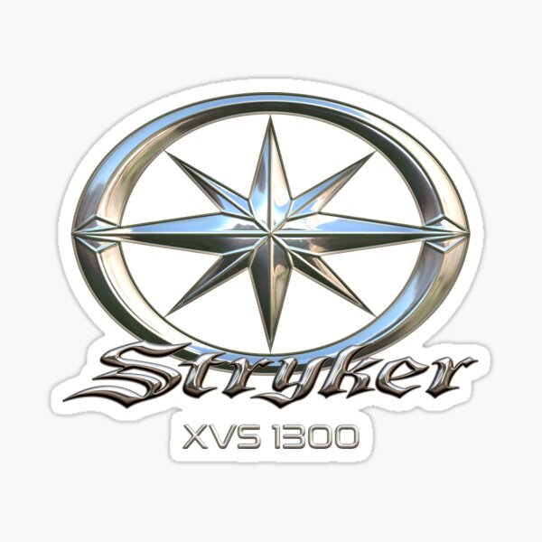 "Stryker XVS 1300, Star Logo 2" Sticker by KlaraBubble | Redbubble