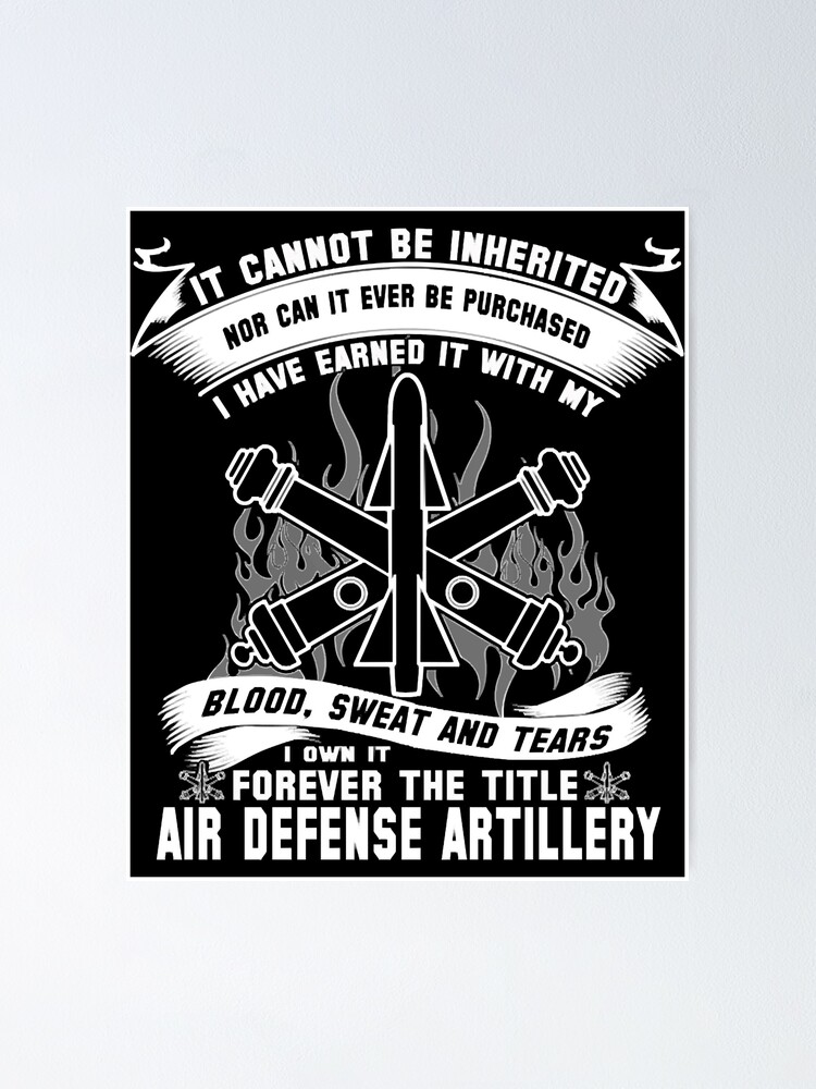 "air defense artillery" Poster for Sale by ErlingPuskas | Redbubble