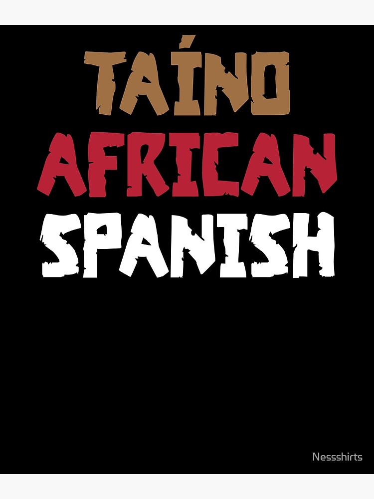 Lámina fotográfica «Taino Africano Español Para Orgullo Puertorriqueño ...