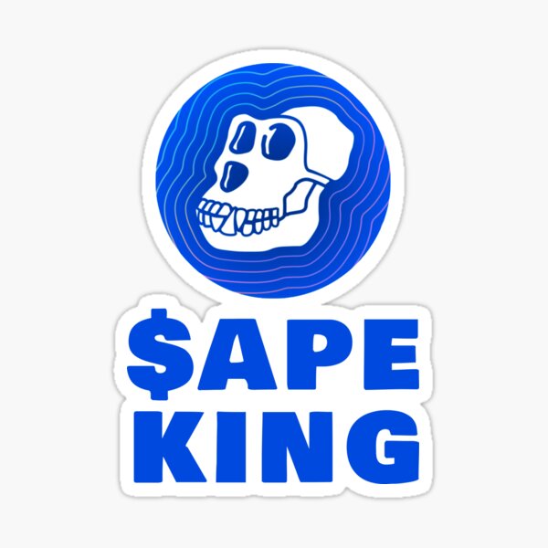 "APE COIN, APECOIN" Sticker by brondor | Redbubble