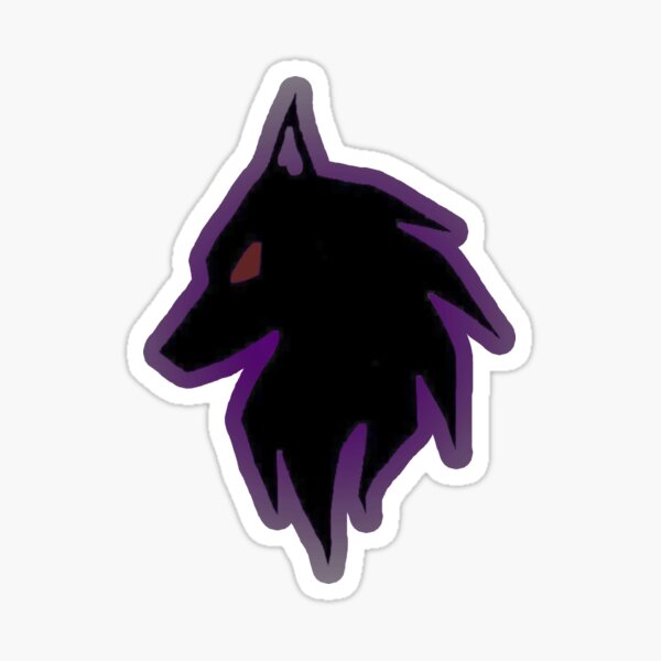"black wolf" Sticker by westernmood8877 | Redbubble