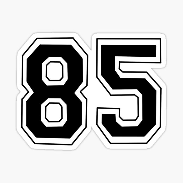 "Sport Number 85" Sticker by Maelyn-Couch | Redbubble