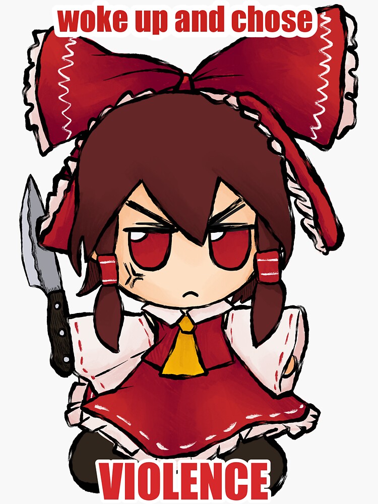 "Angry Fumo English" Sticker for Sale by SeiOkami | Redbubble