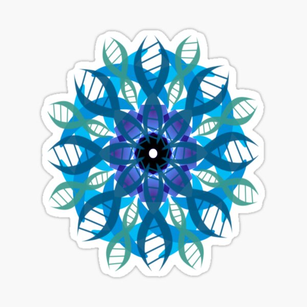 "Overlapping color graphics, circles and abstract art" Sticker by ...