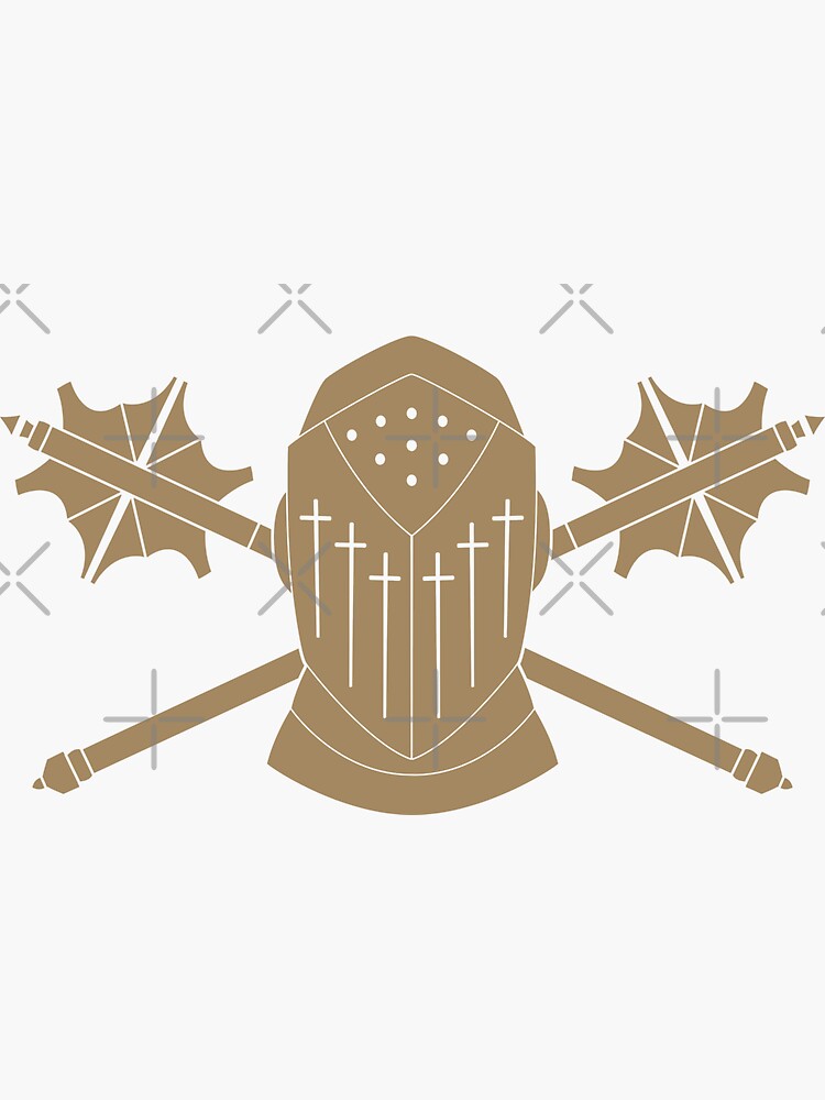 " Cross Mace Knight" Sticker by lerdoberdo | Redbubble
