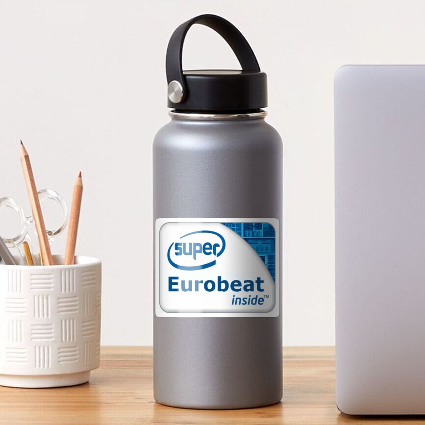 "Super Eurobeat inside" Sticker for Sale by 16kuokhc1 | Redbubble