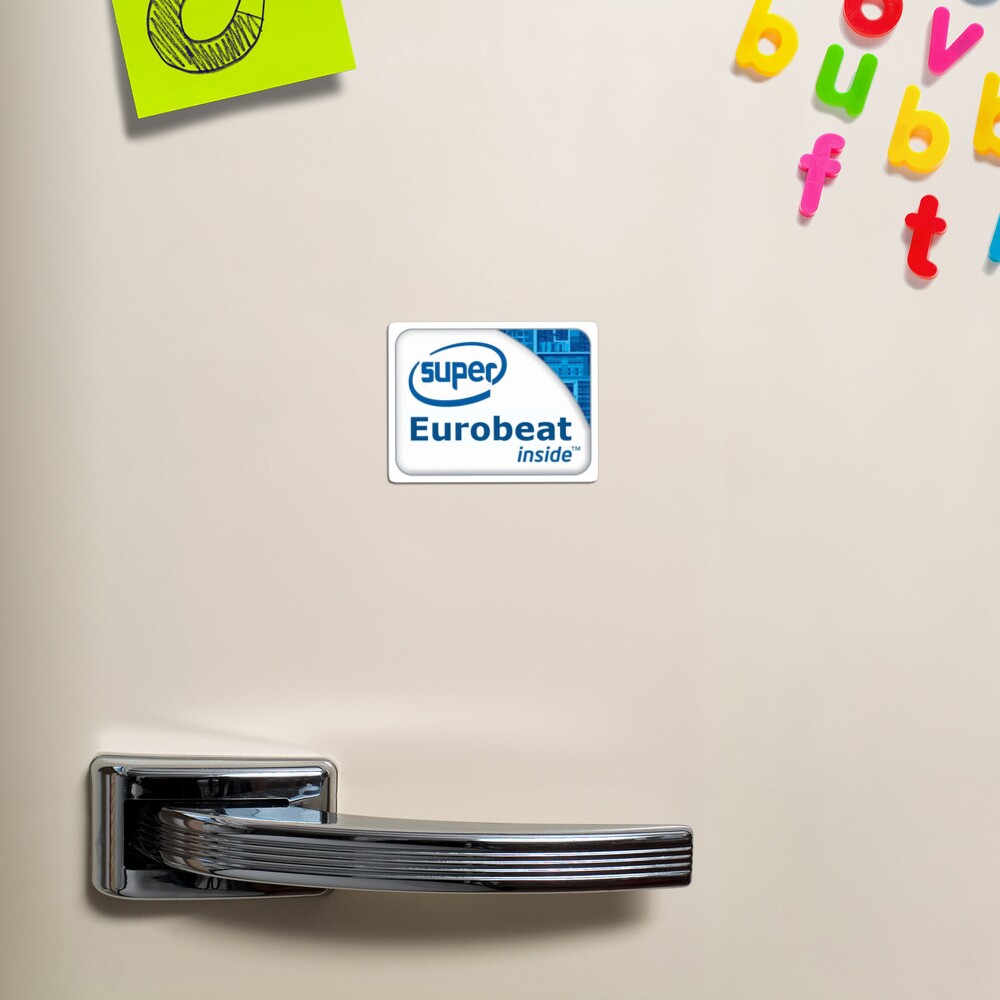 "Super Eurobeat inside" Sticker for Sale by 16kuokhc1 | Redbubble