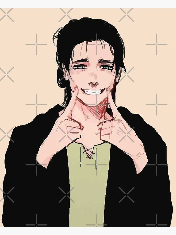 "Eren Yeager Smile" Poster for Sale by Master1OfArt | Redbubble
