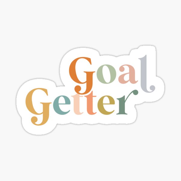 "Goal Getter Sticker | Boho Goal Getter Sticker" Sticker by ...