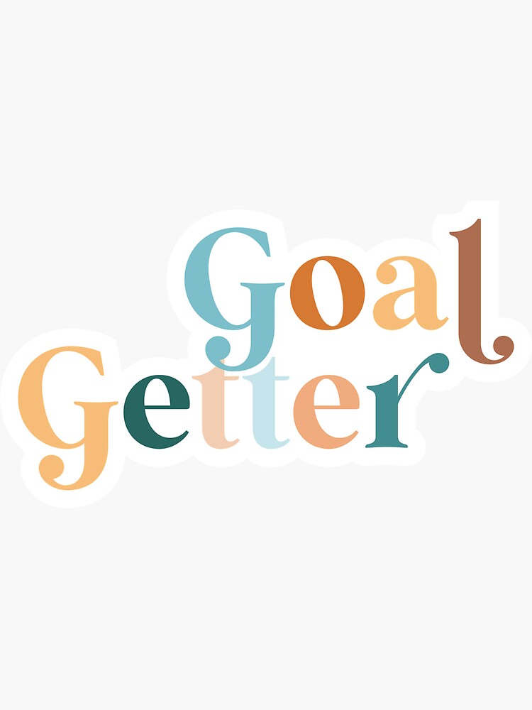 "Goal Getter Sticker | Beachy Goal Getter Sticker" Sticker by ...